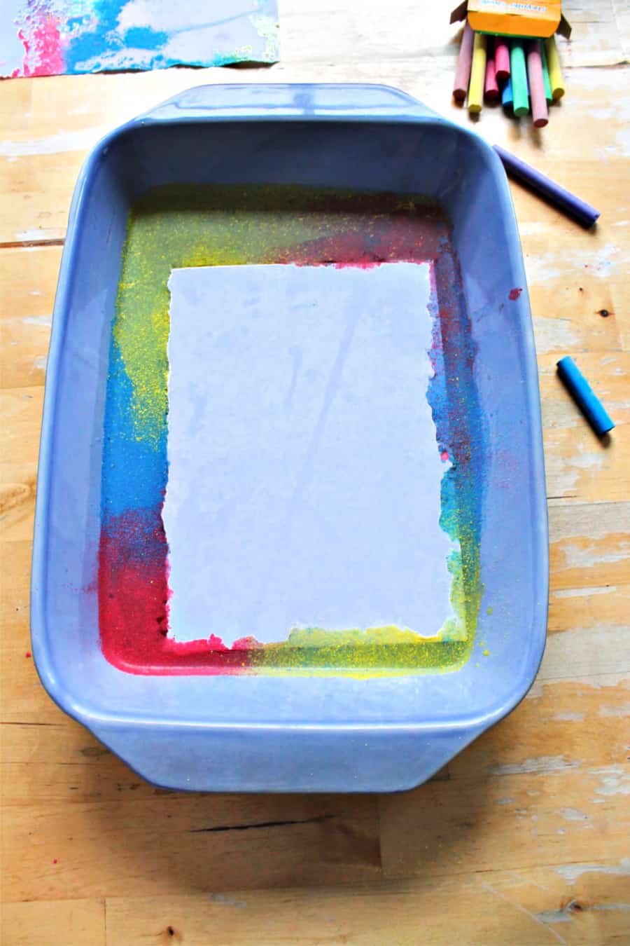 Easy printmaking art lesson using chalk - NurtureStore Easy printmaking art lesson using chalk - NurtureStore